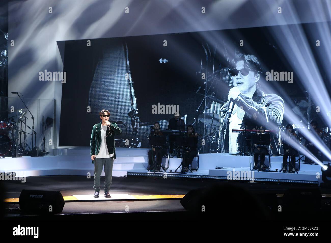 Taiwanese singer, songwriter and former judoka Hsiao Huang-chi held ...