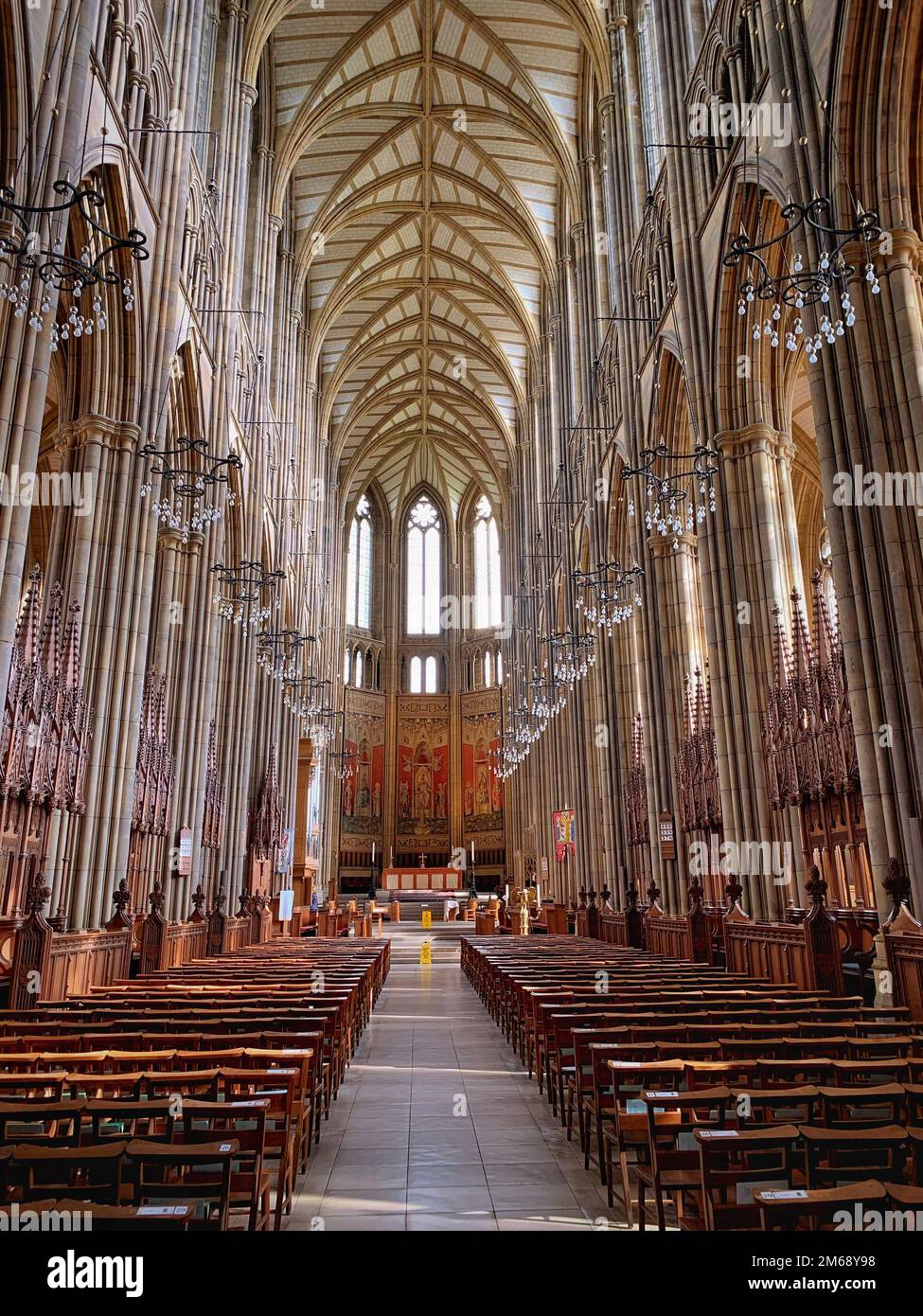 A vertical shot of the inside of the cathedral Stock Photo - Alamy