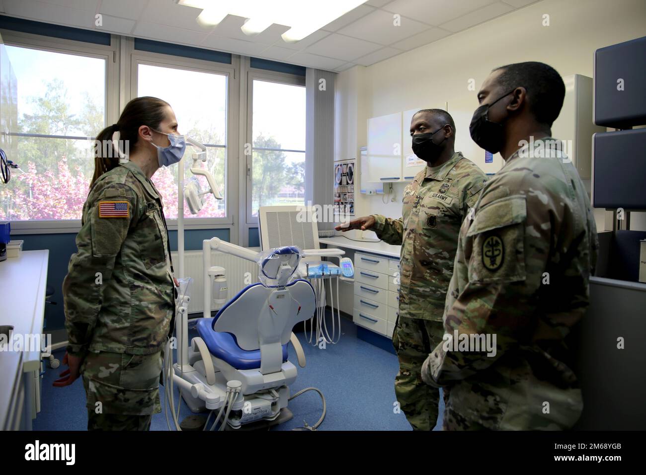 From right, U.S. Army Medical Command Command Sgt. Maj. Diamond D ...