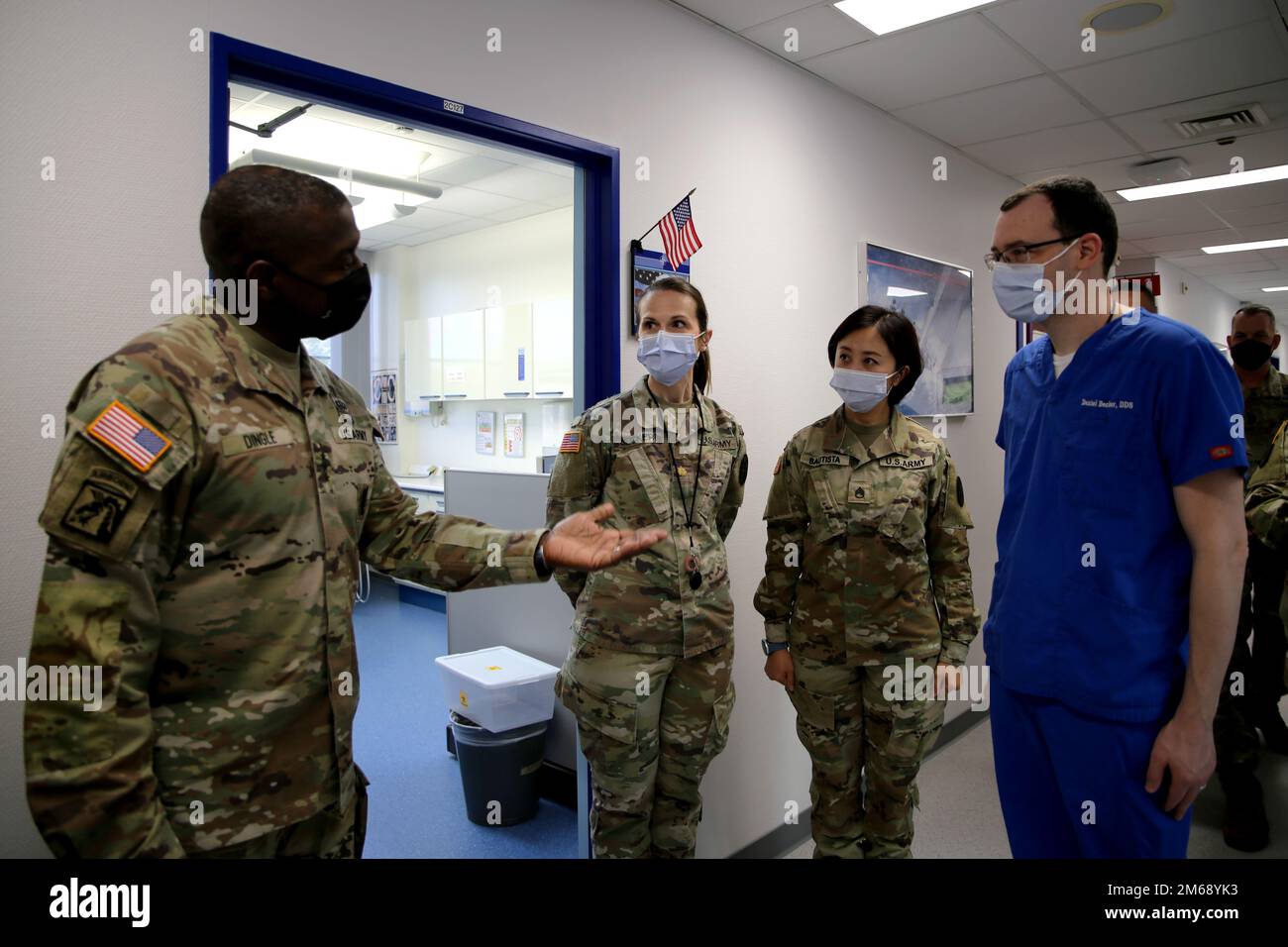 Lt. Gen. R. Scott Dingle, left, surgeon general of the Army and MEDCOM ...
