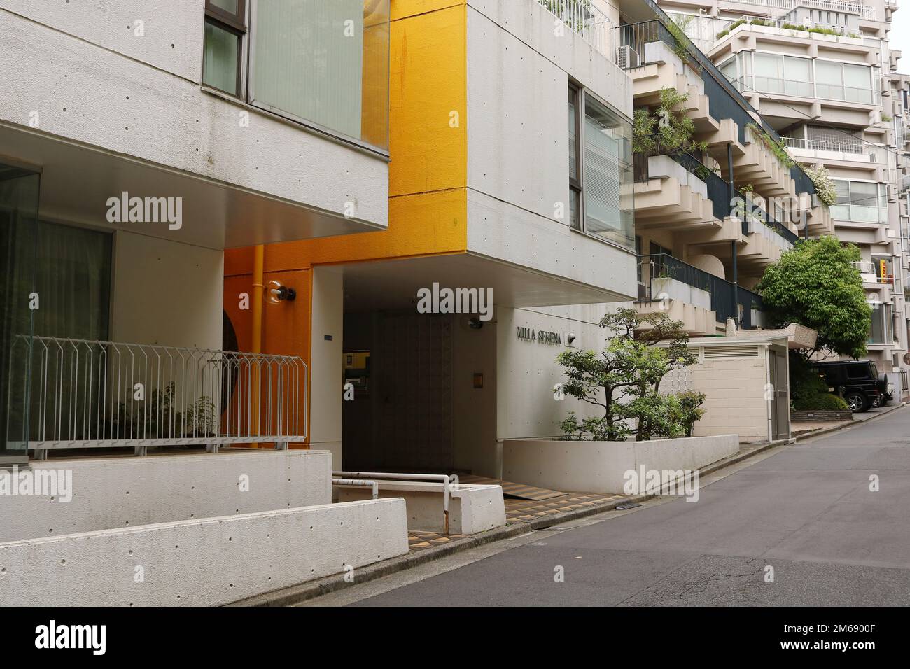 TOKYO, JAPAN - April 22, 2021: View of the Villa Serena, a 1971 ...