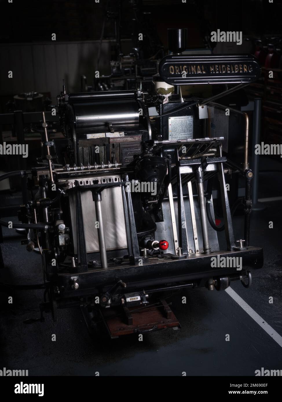 Original Heidelberg Printing Press machine Stock Photo - Alamy