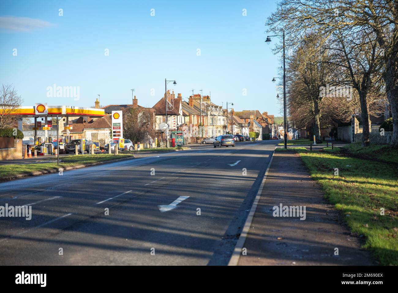 Shell petrol station in Newmarket, Suffolk, UK Stock Photo - Alamy