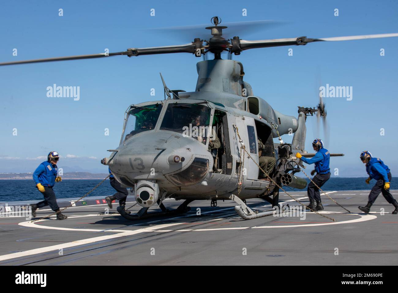 U.S. Navy Sailors with USS Michael Monsoor (DDG 1001), a Zumwalt-class ...