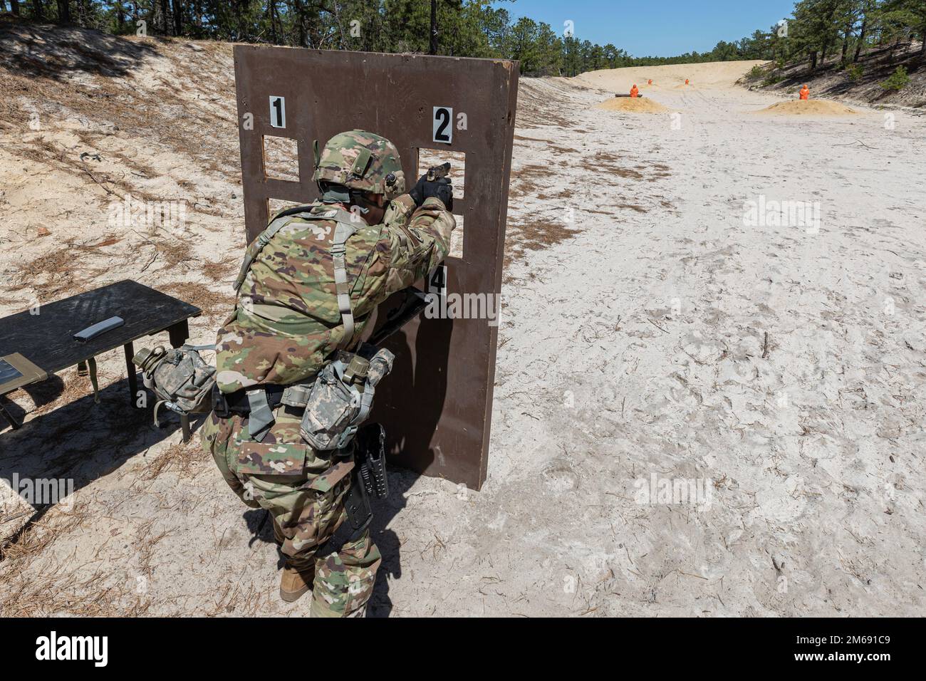 U.S. Air Force Senior Airman Alex Potts takes part in the New Jersey ...