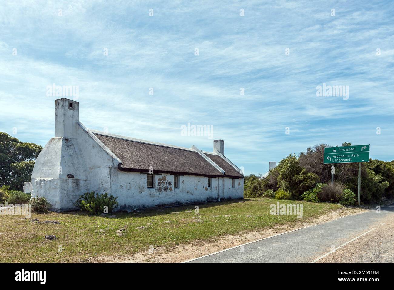 Struisbaai, South Africa - Sep 22, 2022: An historic thatched roof ...