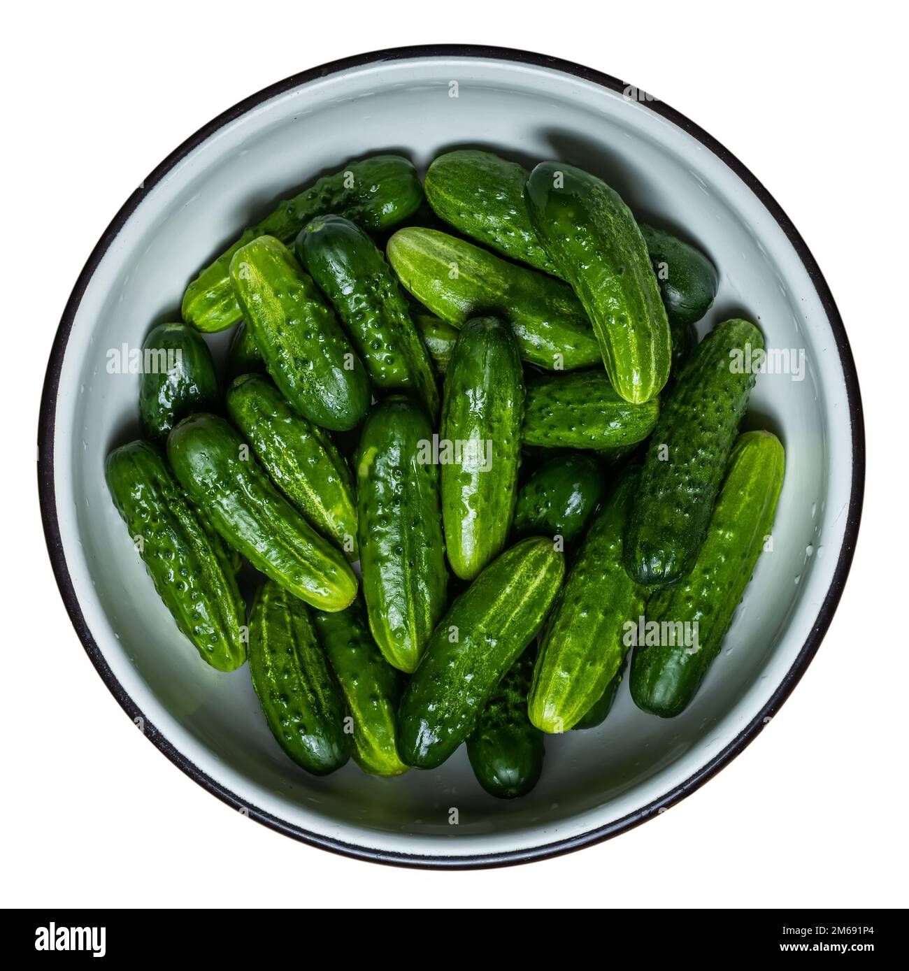 Preparation of canned cucumbers or fermented cucumbers in glass jars ...