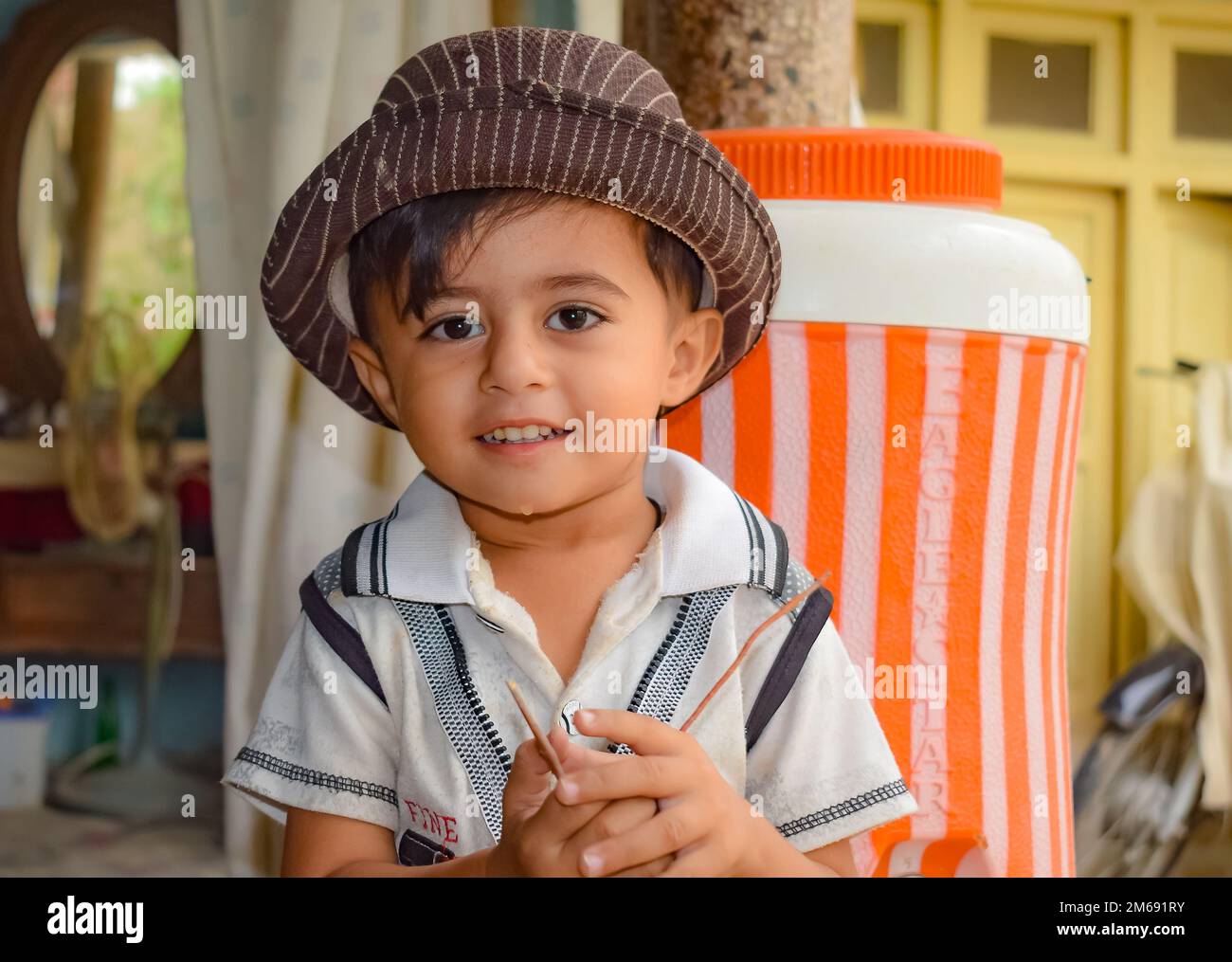 Punjab, Pakistan- January 5, 2022:Beautiful portrait of a Pakistani ...