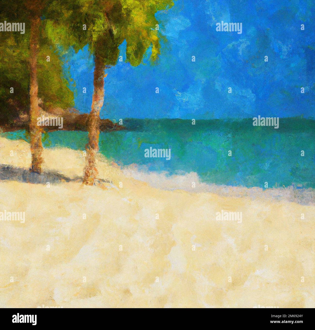 Beach Shore Pencil Drawing