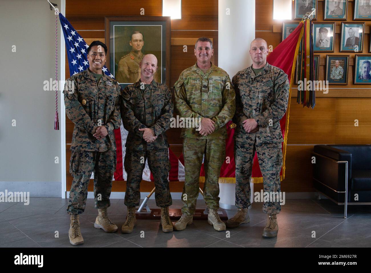From left, U.S. Navy Master Chief Petty Officer Patrick P.C. Mangaran ...