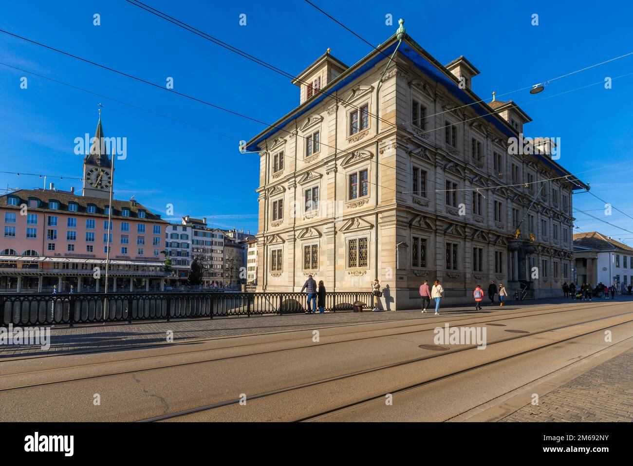 The Rathaus in Zürich, Switzerland is Zürich's Town Hall by Limmat ...