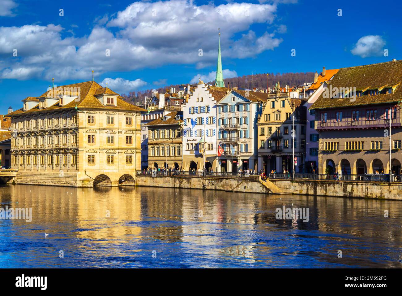 The Rathaus in Zürich, Switzerland is Zürich's Town Hall by Limmat ...