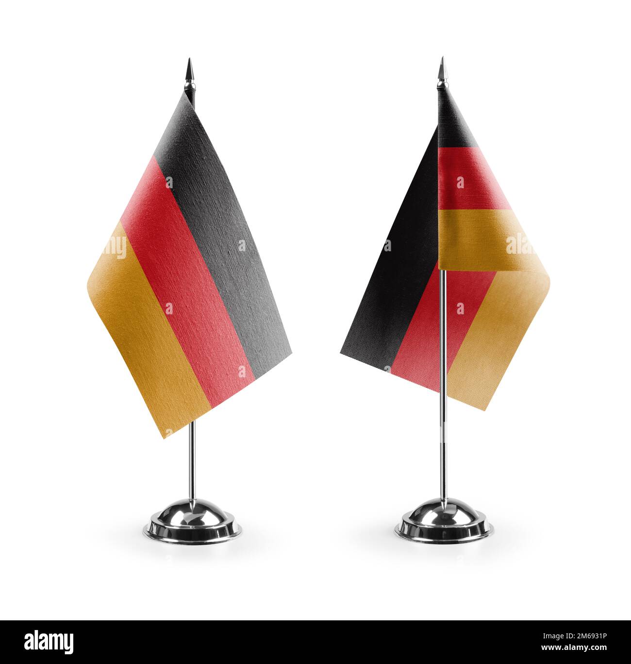 Small national flags of the Germany on a white background Stock Photo ...
