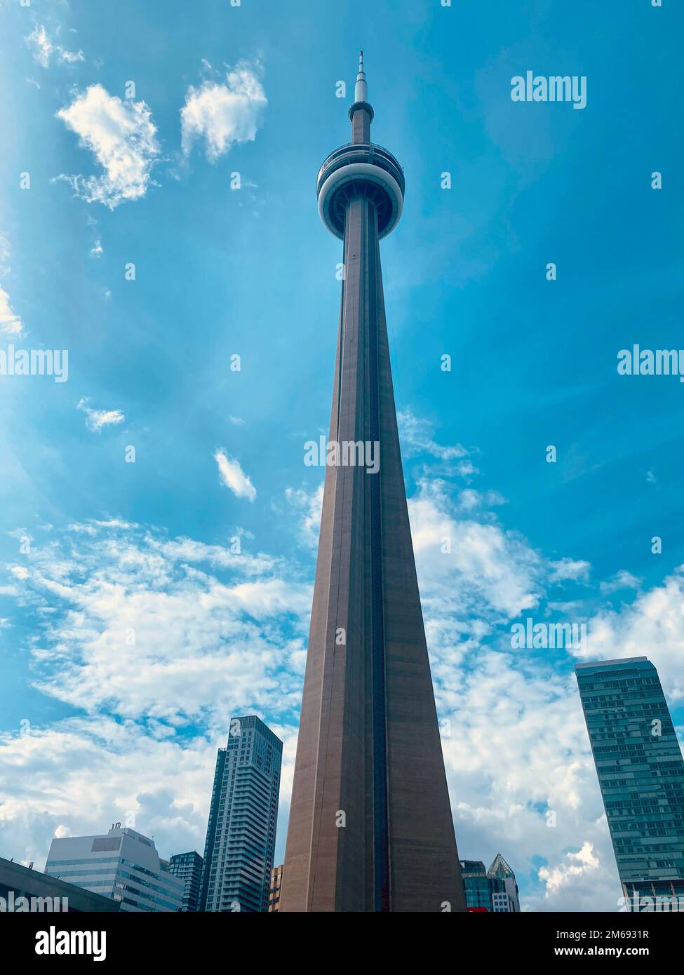 A beautiful view of CN Tower in Toronto in Canada Stock Photo - Alamy