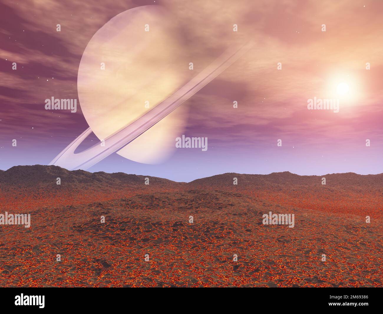 Rise of the Saturn Stock Photo - Alamy