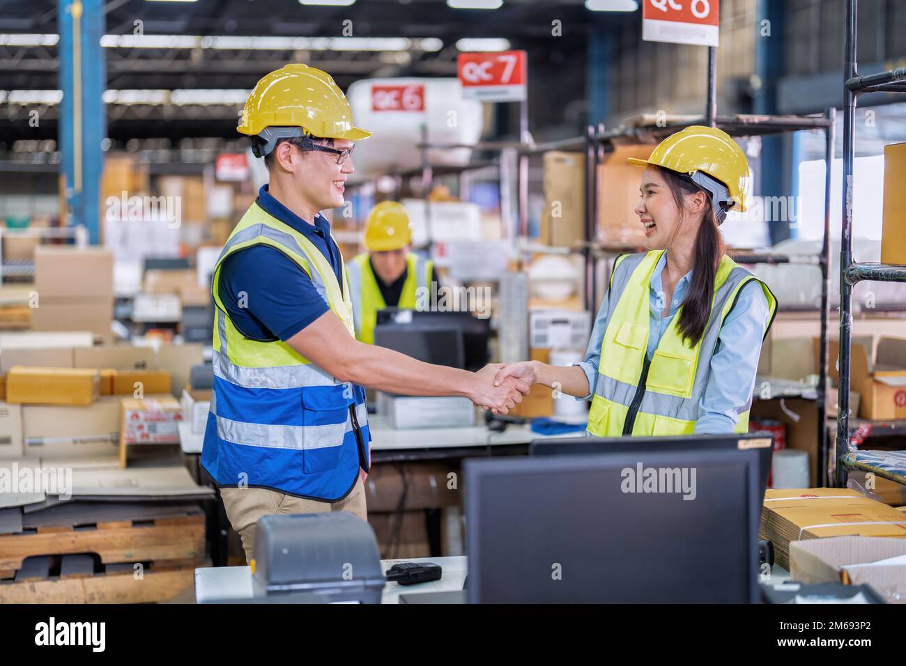 Trainee worker in large depot storage warehouse appreciated thank you ...