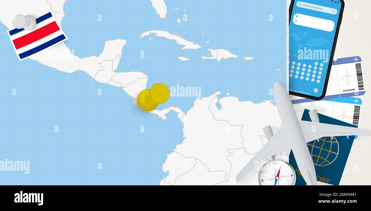 waterproof travel map of costa rica