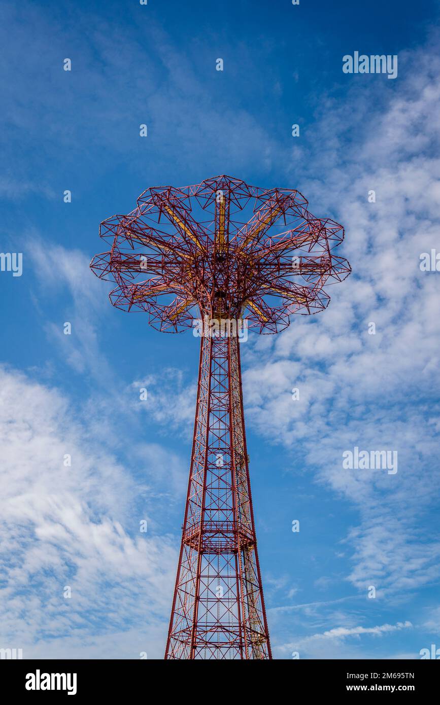 Parachute Jump, a defunct amusement ride and a landmark along the ...