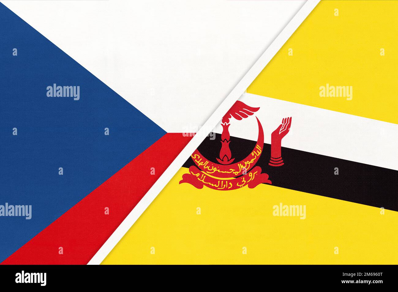 Czechia brunei flag hi-res stock photography and images - Alamy