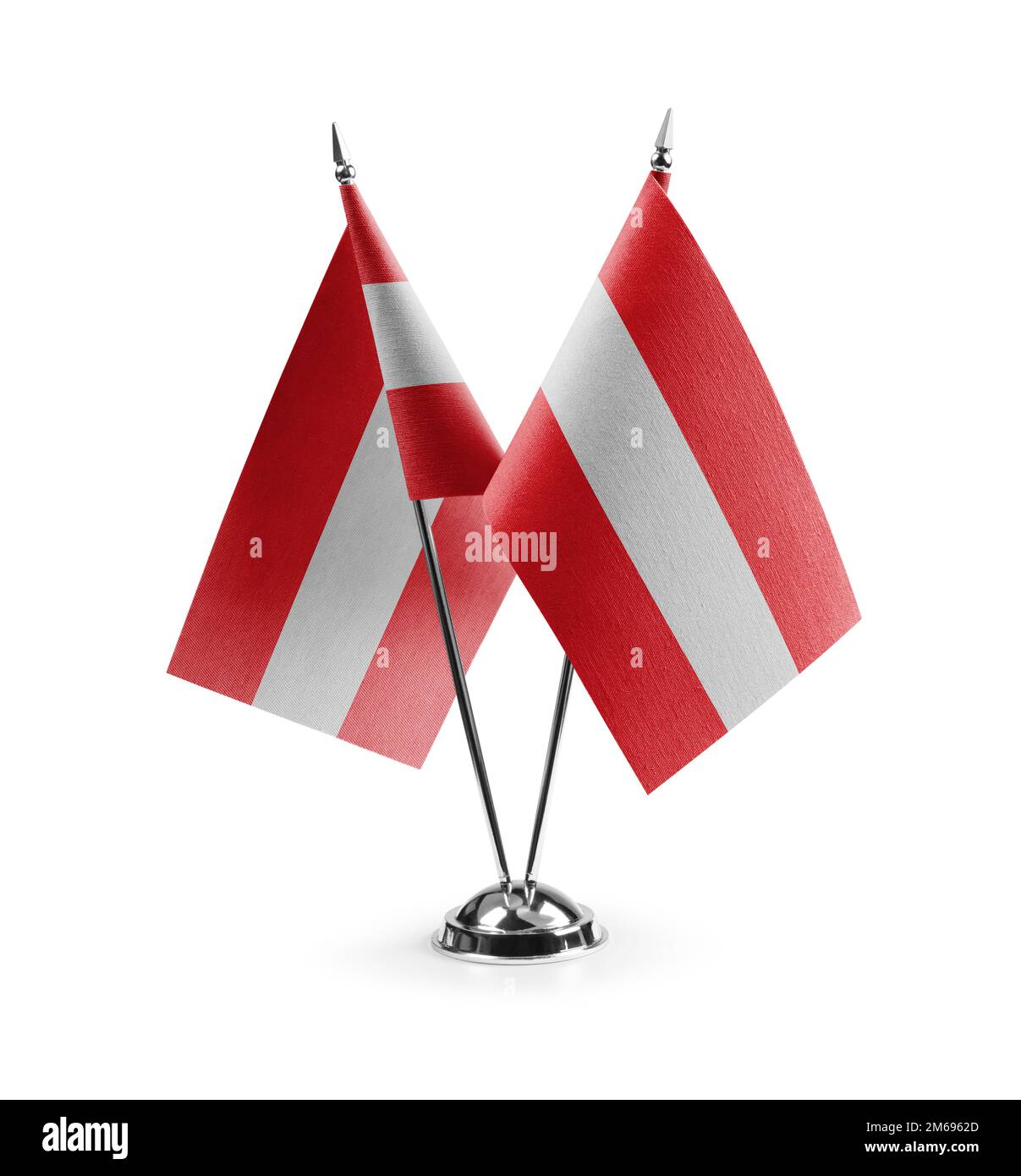 Small national flags of the Austria on a white background Stock Photo ...