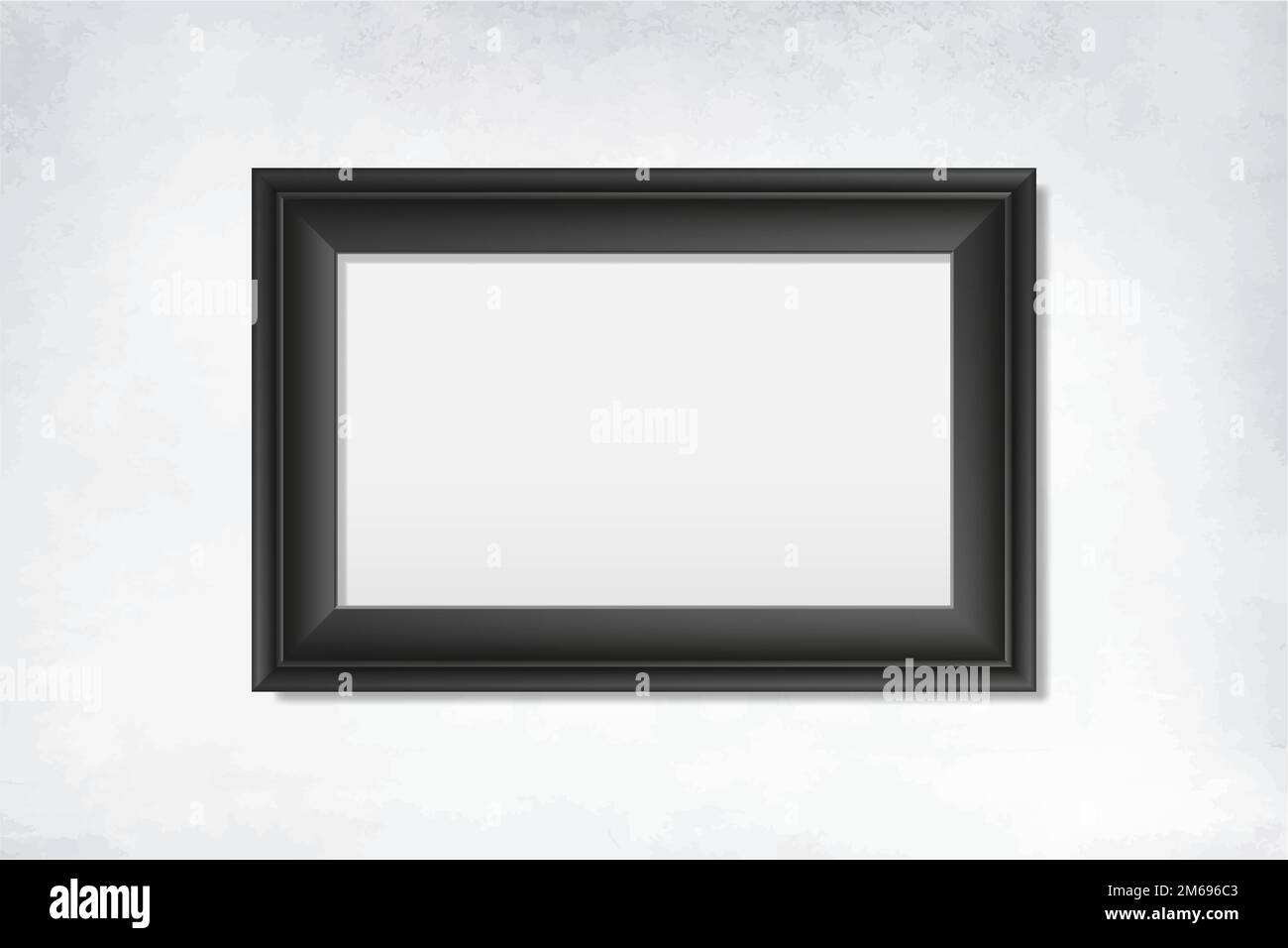 Black frame mockup on a wall vector Stock Vector Image & Art - Alamy