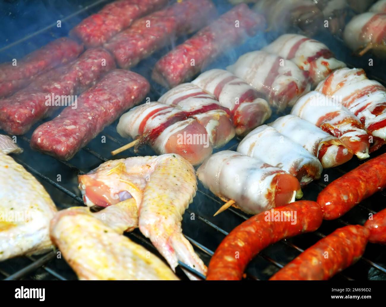 Meat on barbecue Stock Photo - Alamy
