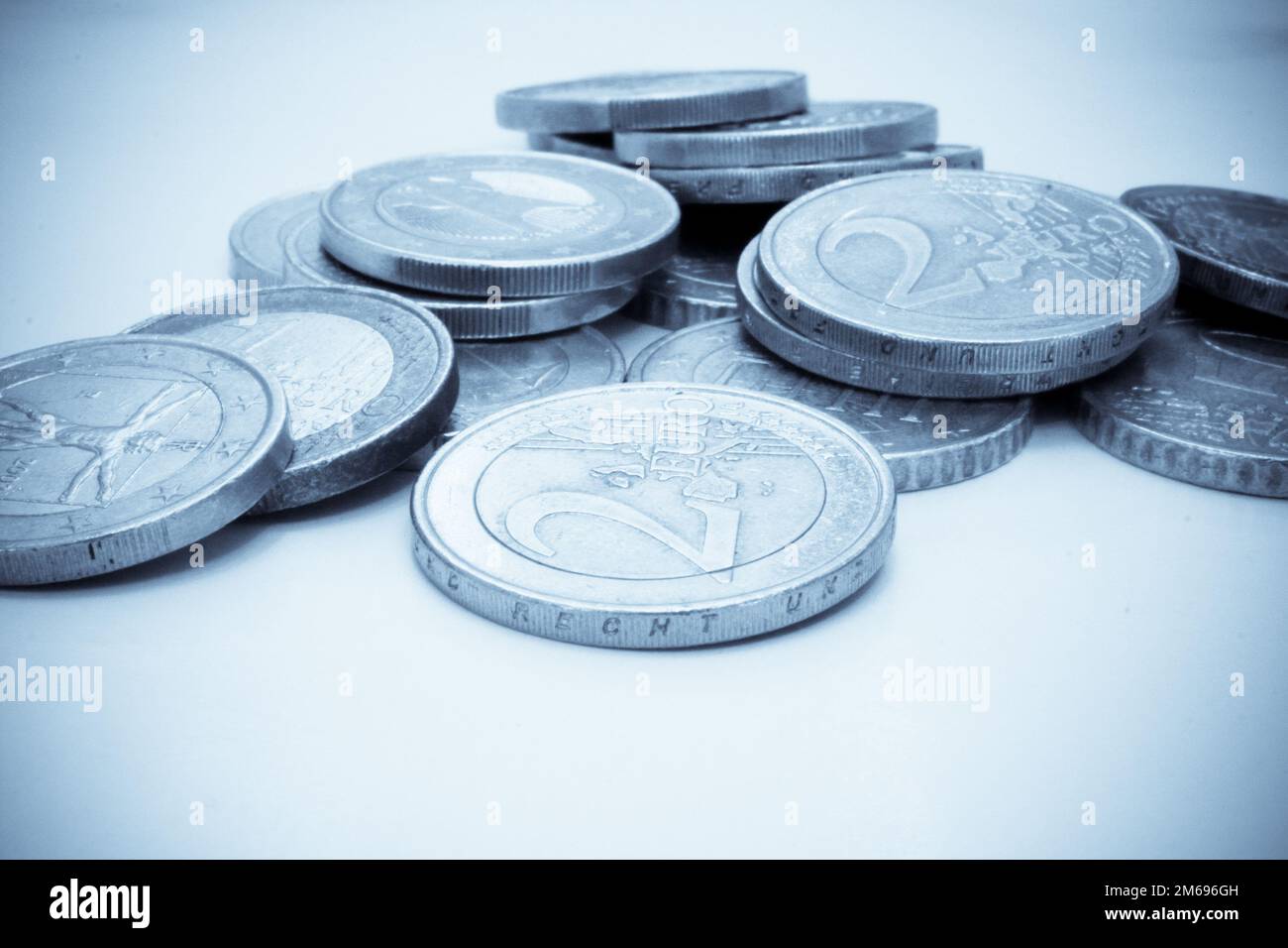 Stack of change Stock Photo - Alamy