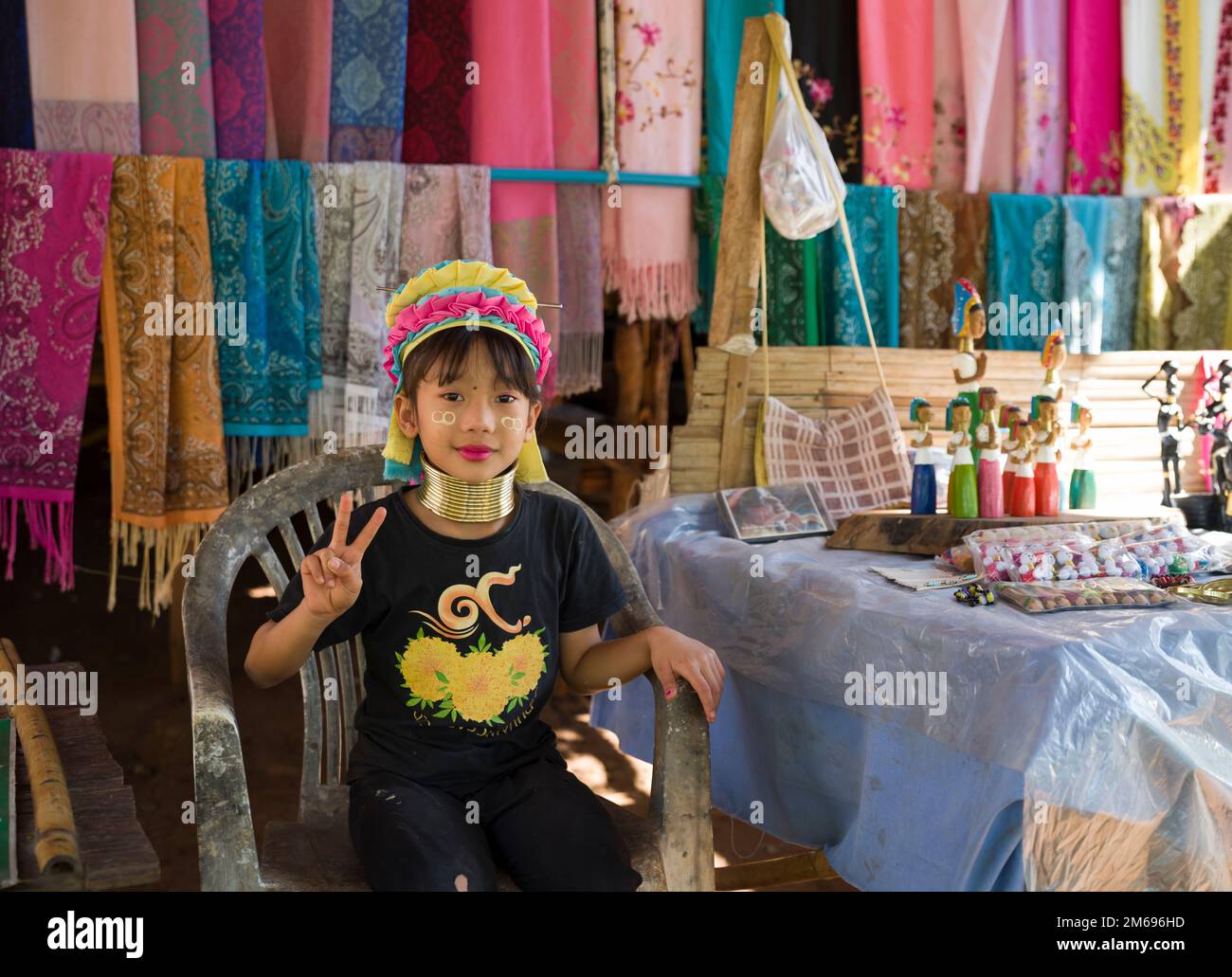 Chiang Mai, Thailand. November 13, 2022: The Karen village of long ...