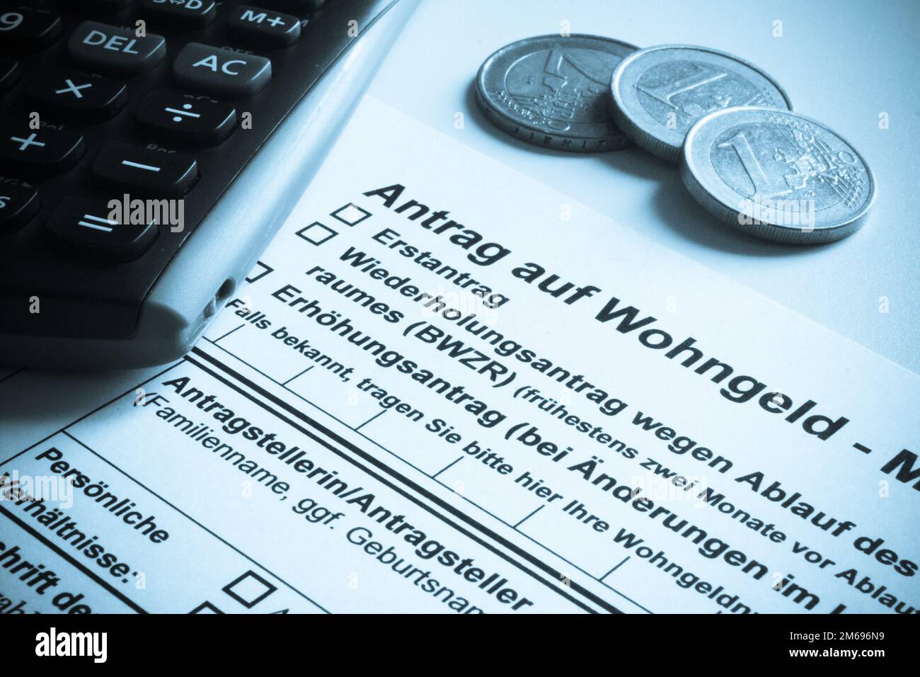Housing allowance application and calculator Stock Photo - Alamy