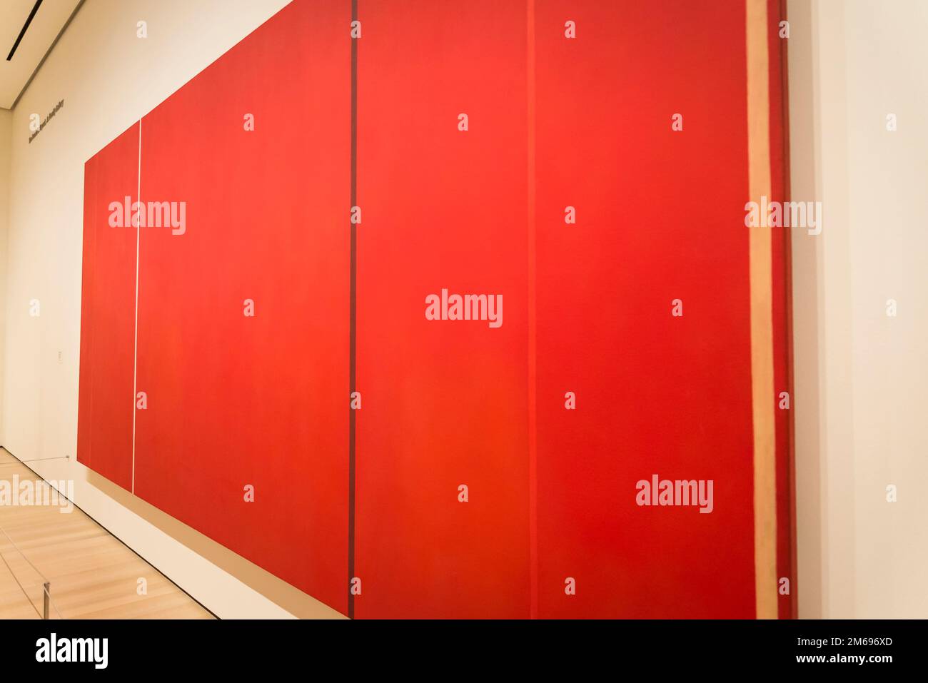 Barnett Newman painting Vir Heroicus Sublimis, 1951, MOMA, The Museum ...