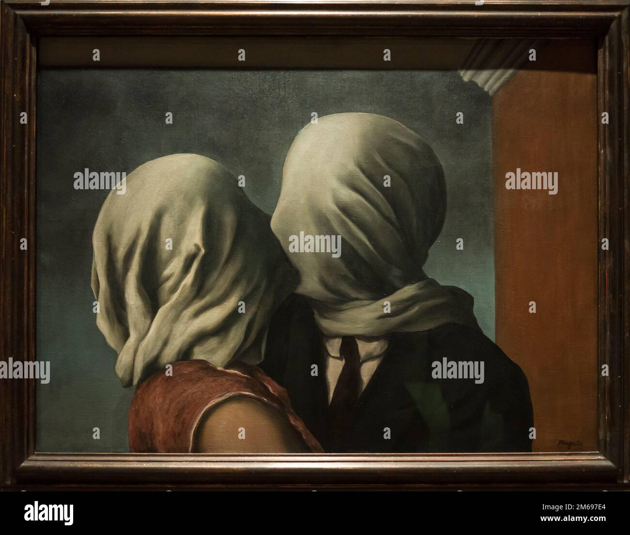 The Lovers Painting By Rene Magritte