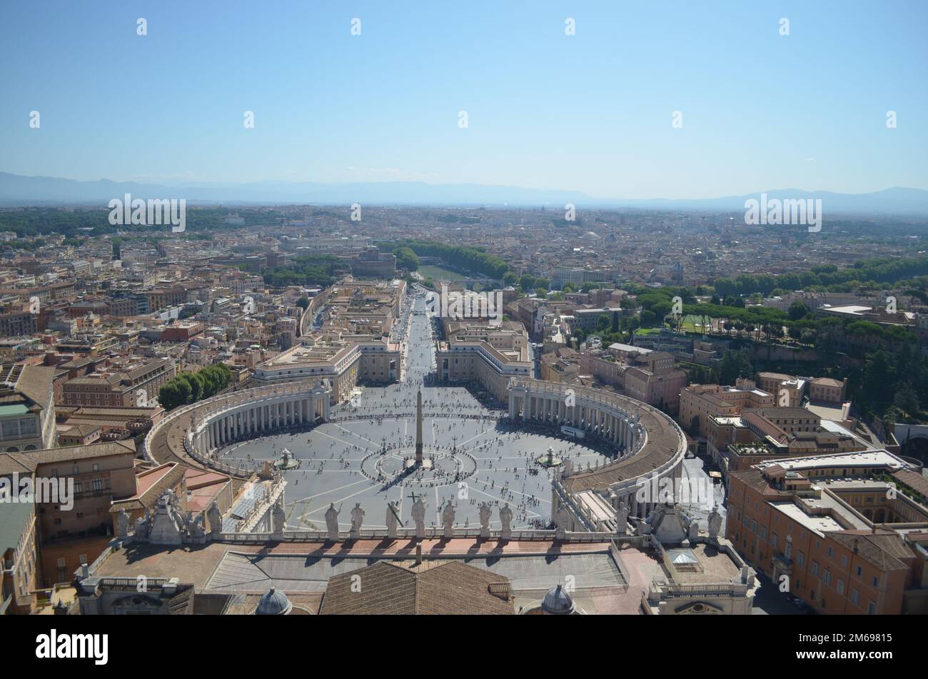 An aerial view of Saint Peter Basilica in Vatican Stock Photo - Alamy