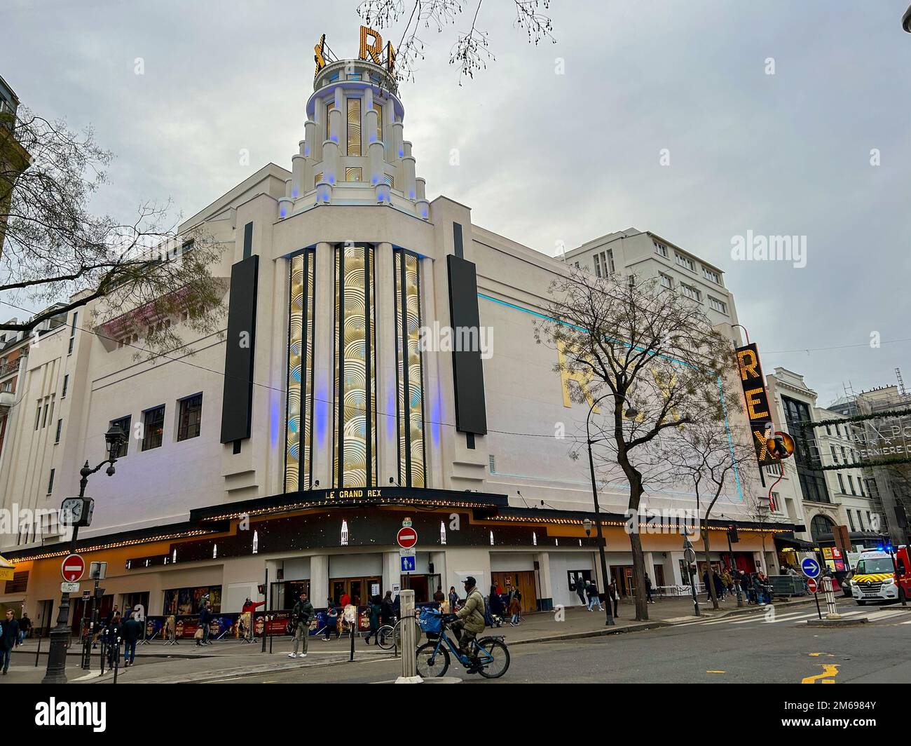 Paris, France, The Grand Rex, French Movie Theatre, Historic Monument ...