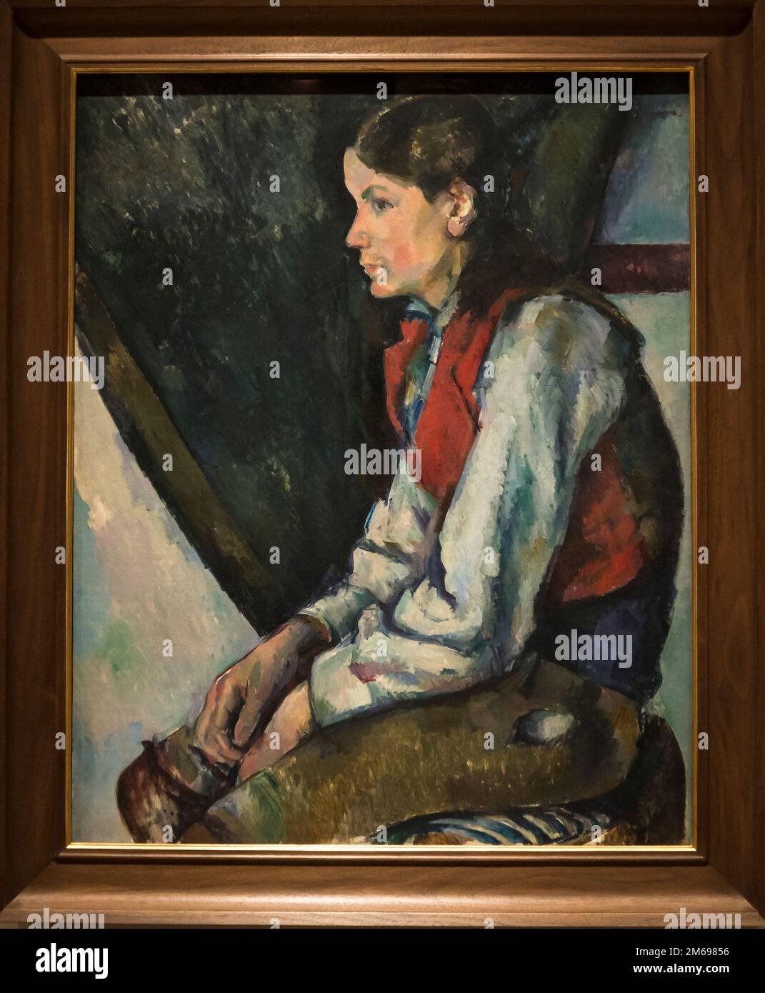 The Boy In The Red Vest Paul Cezanne Boy In A Red Waistcoat Paul
