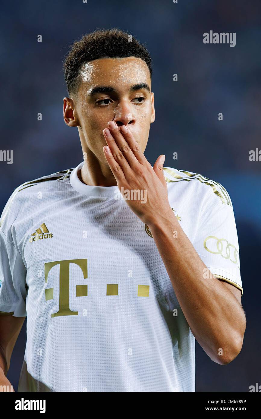 BARCELONA - OCT 26: Musiala in action during the Champions League match ...