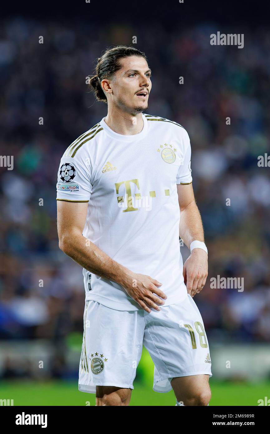 BARCELONA - OCT 26: Sabitzer in action during the Champions League ...