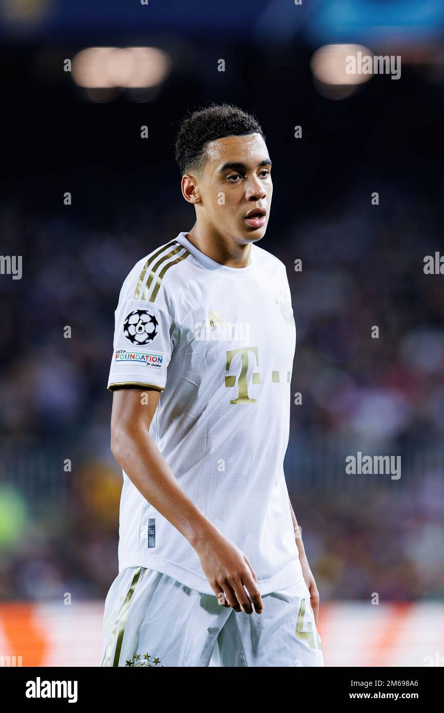 BARCELONA - OCT 26: Musiala in action during the Champions League match ...