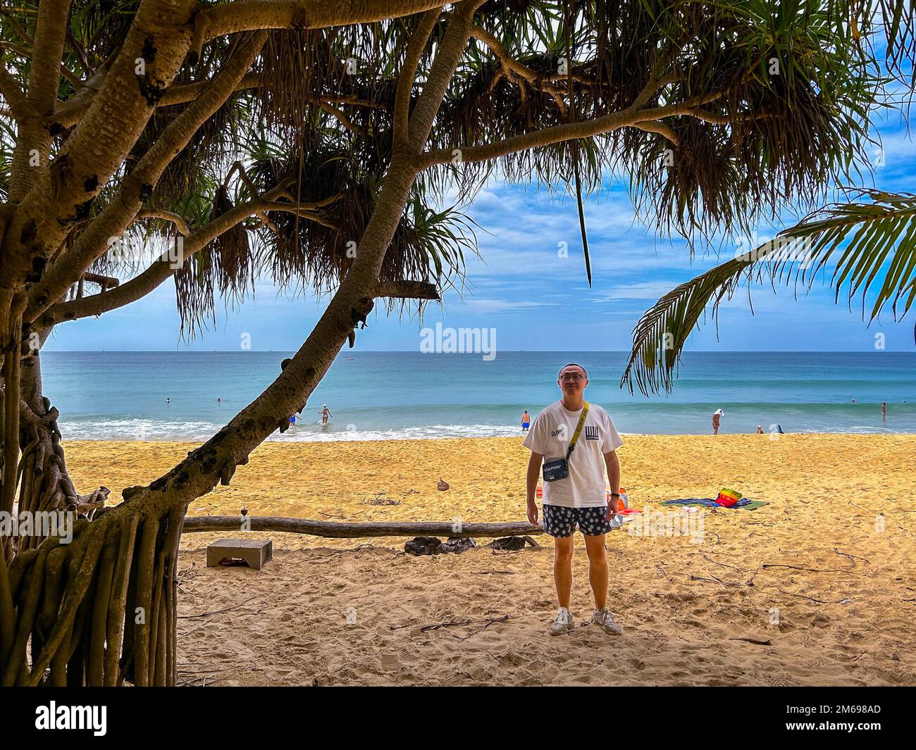 Karon Beach, Phuket, Thailand, Portrait, Chinese Tourist on Holidays ...