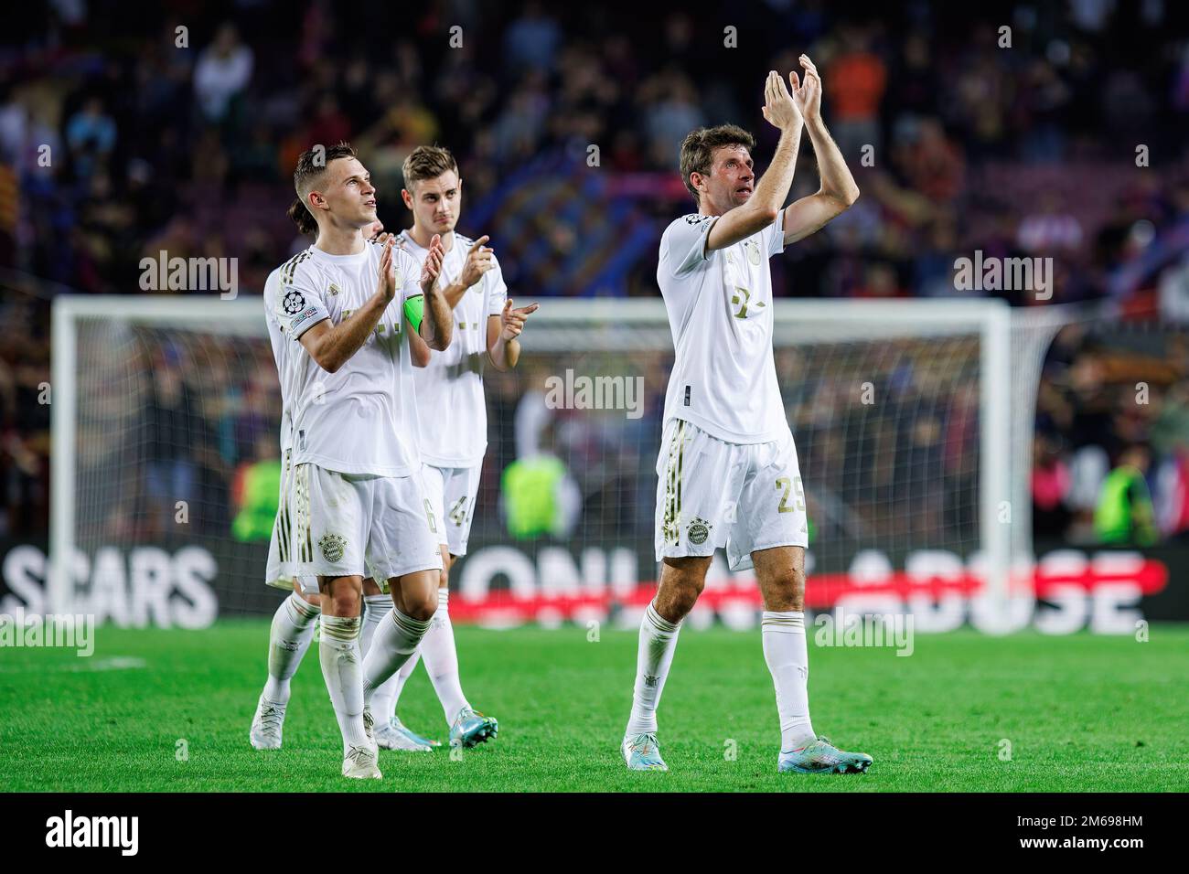 BARCELONA - OCT 26: Muller celebrates the victory at the Champions ...