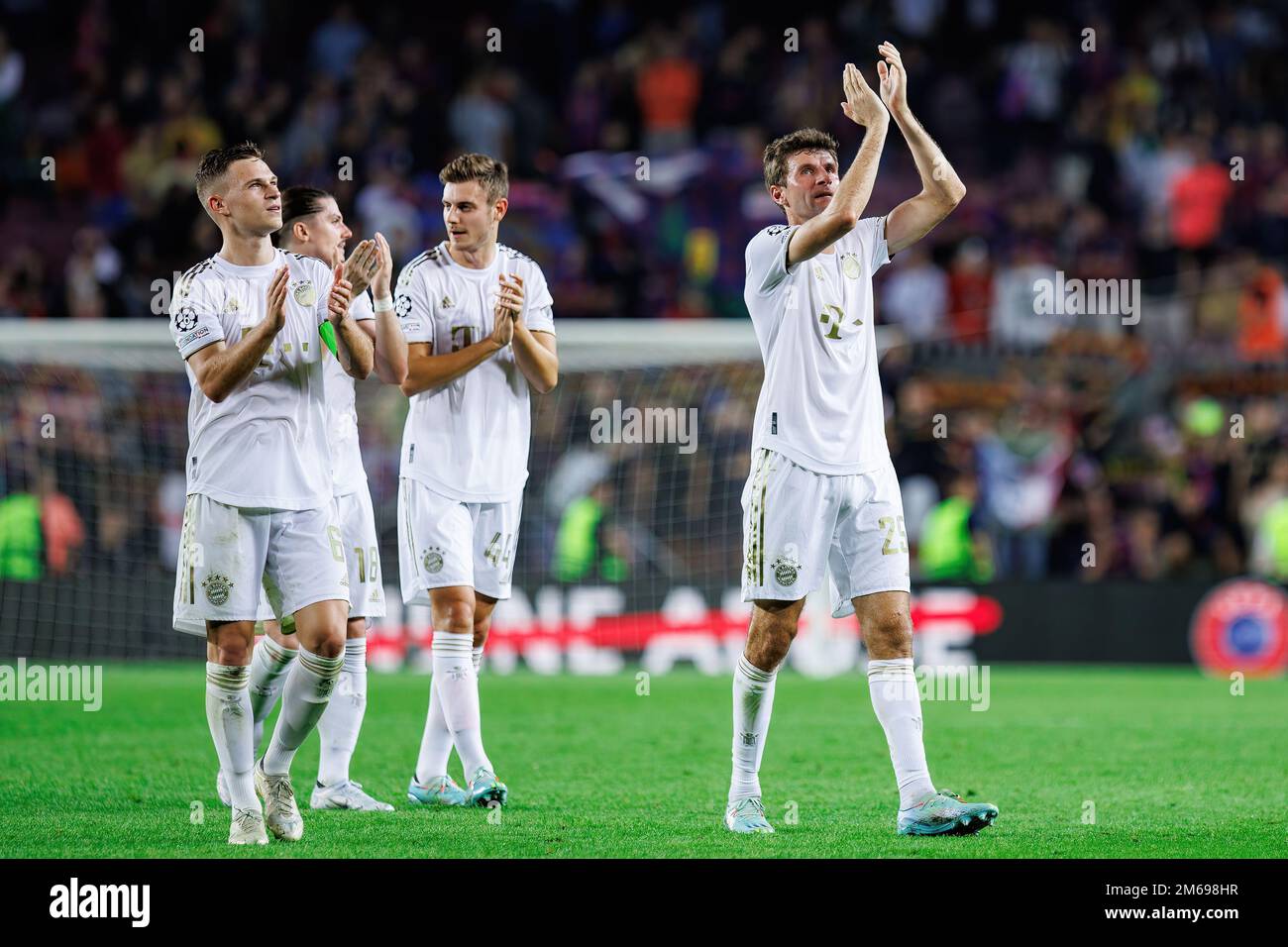 BARCELONA - OCT 26: Muller celebrates the victory at the Champions ...