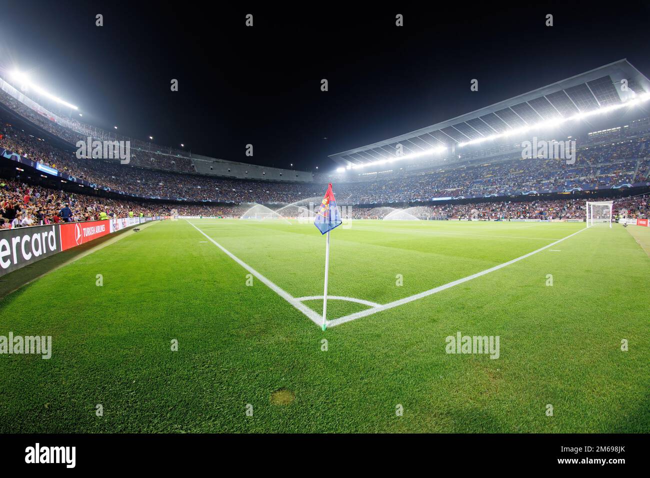 BARCELONA - OCT 26: View of the stadium prior to the Champions League ...