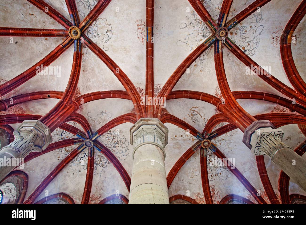 Vault in the Herrenrefektorium of the Cistercian monastery Maulbronn ...