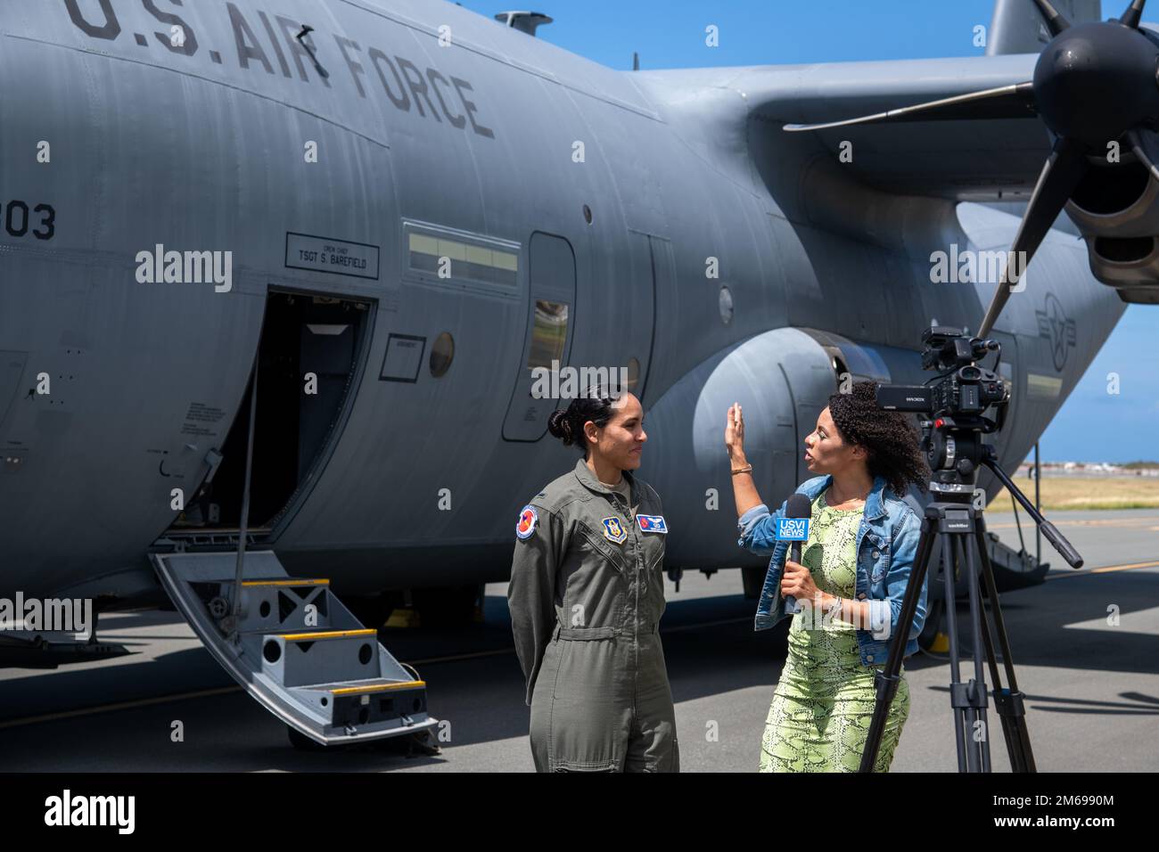 1st Lt. Amaryllis Cotto, aerial reconnaissance weather officer for the ...