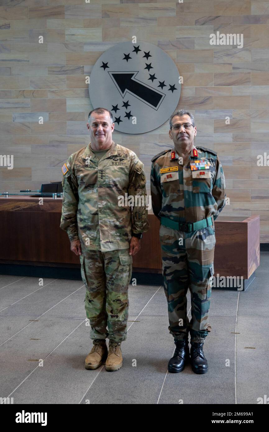 U.S. Army Pacific Commanding General, Gen. Charles A. Flynn, and Indian ...
