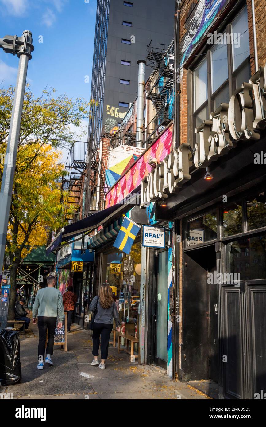 The Bowery, a historic neighbourhood in the Lower East Side of ...