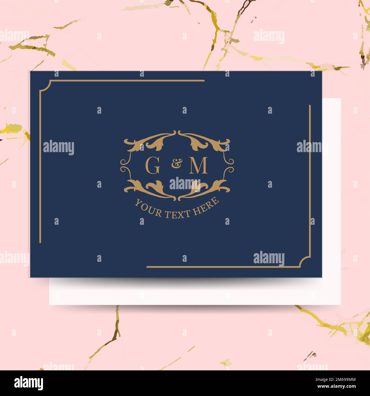 Vintage baroque wedding invitation design Stock Vector Image & Art - Alamy