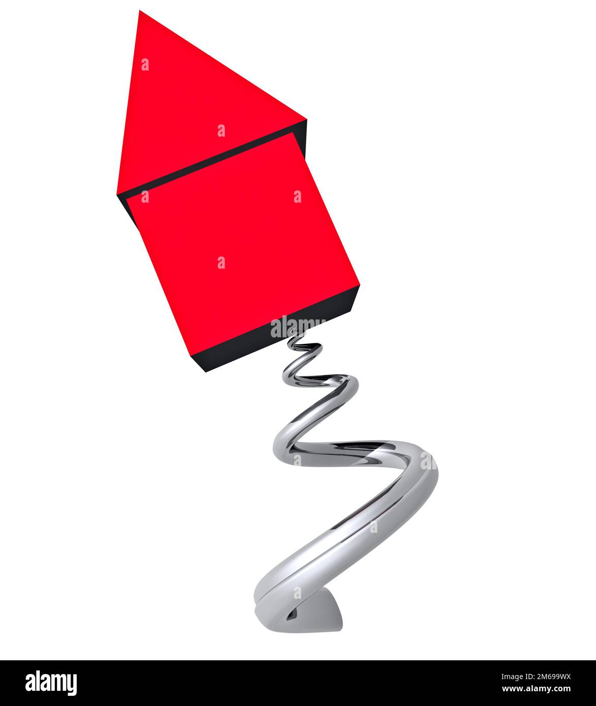 House prices rising concept Cut Out Stock Images & Pictures - Alamy