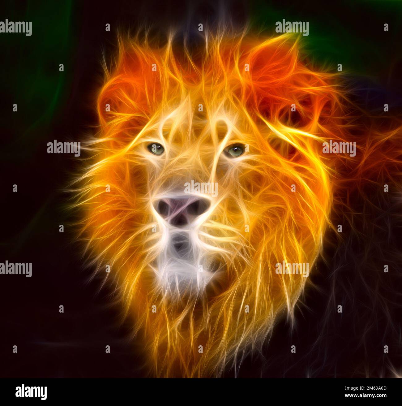Fiery lion hi-res stock photography and images - Alamy