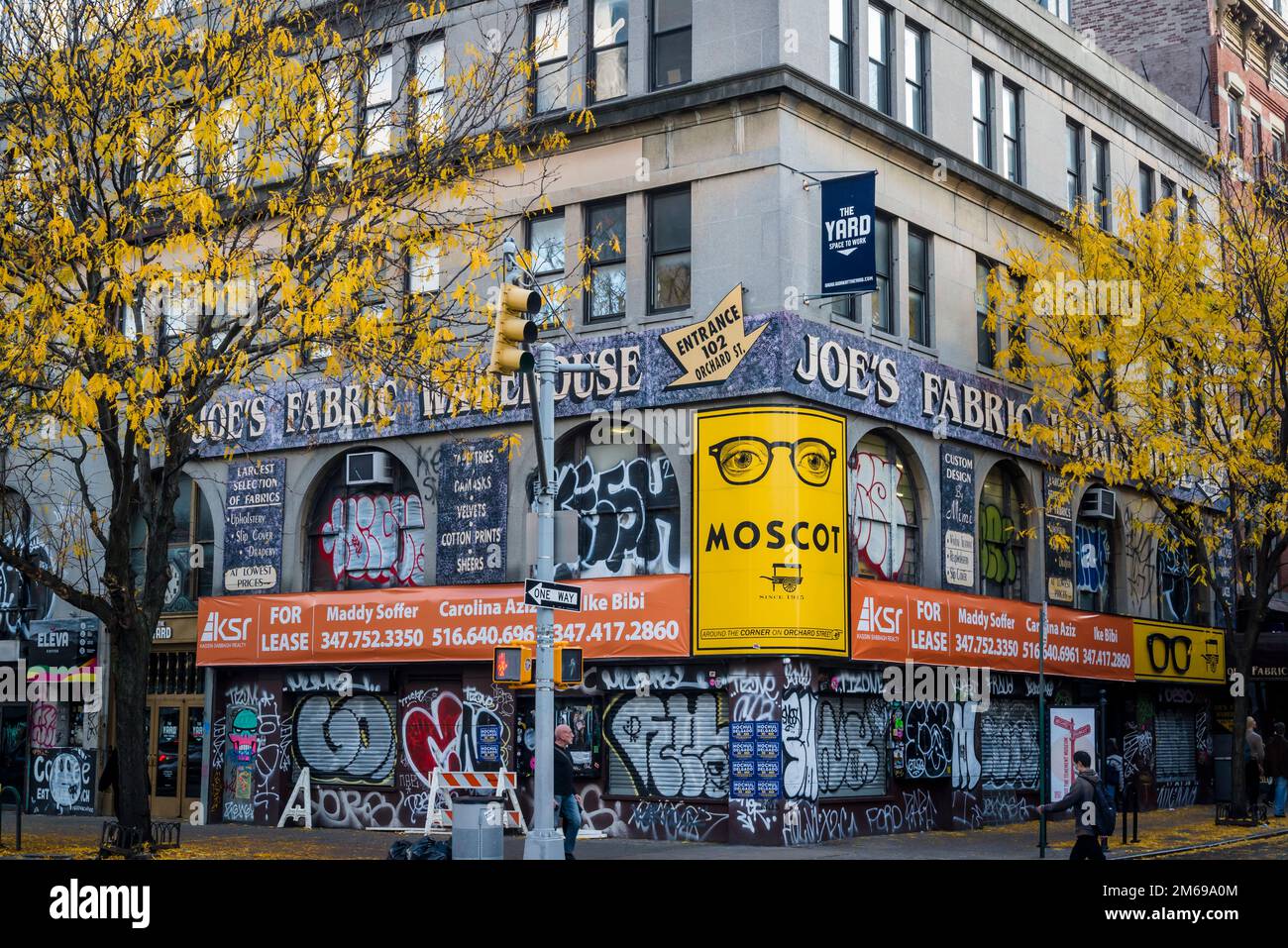 Street with trendy, alternative shops, The Bowery, a historic ...