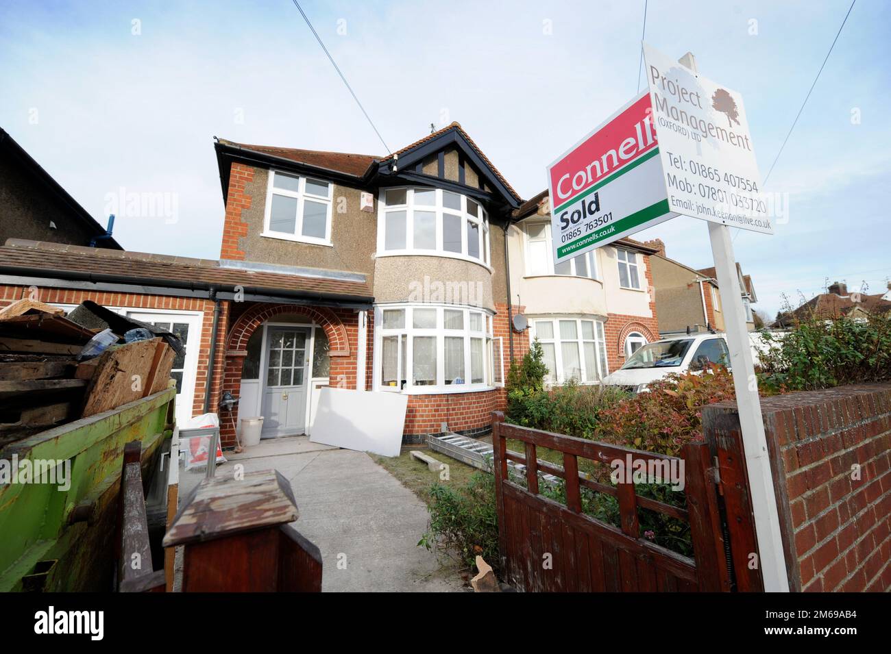 A house being sold with clauses in the contracts of sale to have the ...